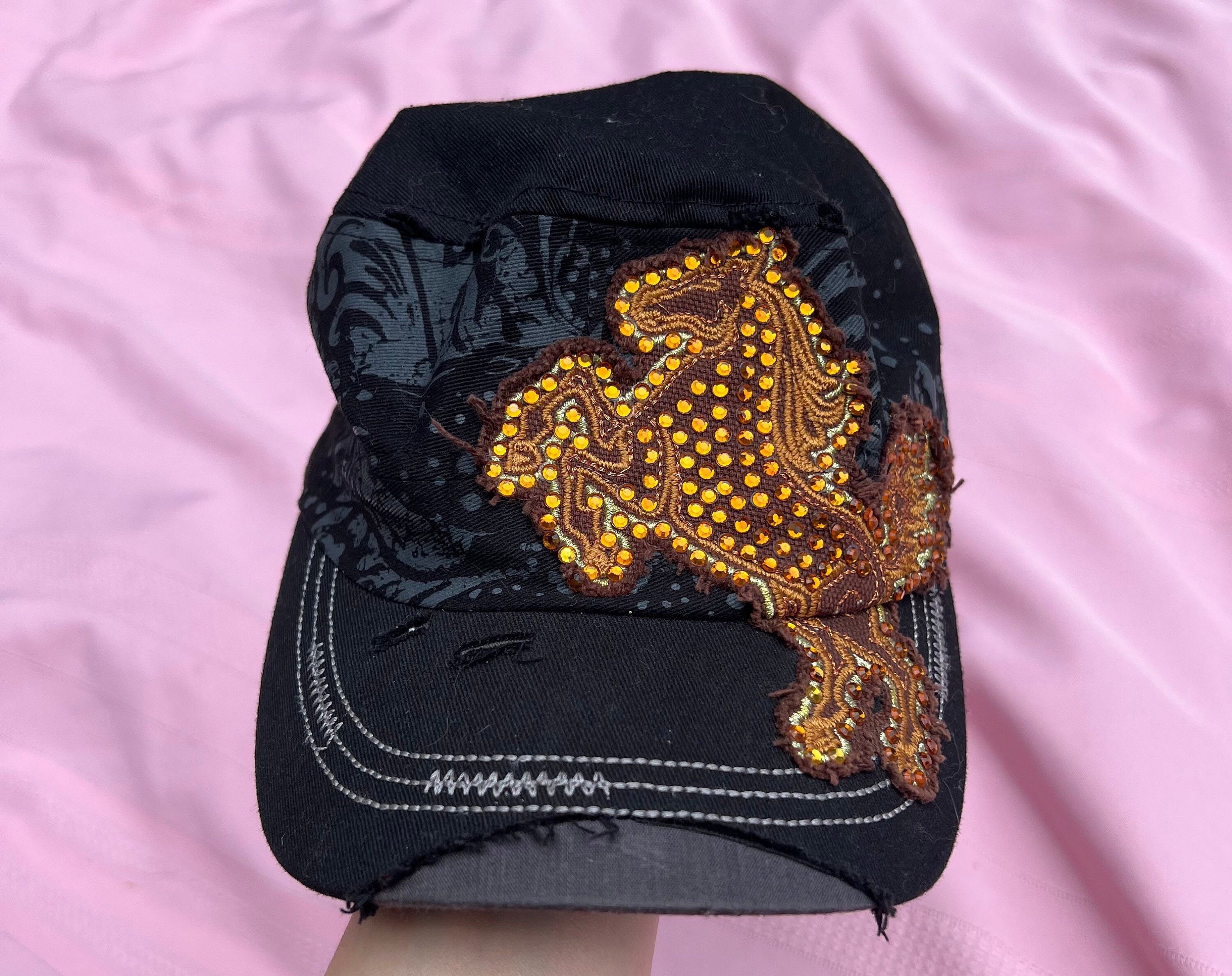 Bedazzled Horse Hat Cap by Leader Westernwear Cowgirl Equestrian ...