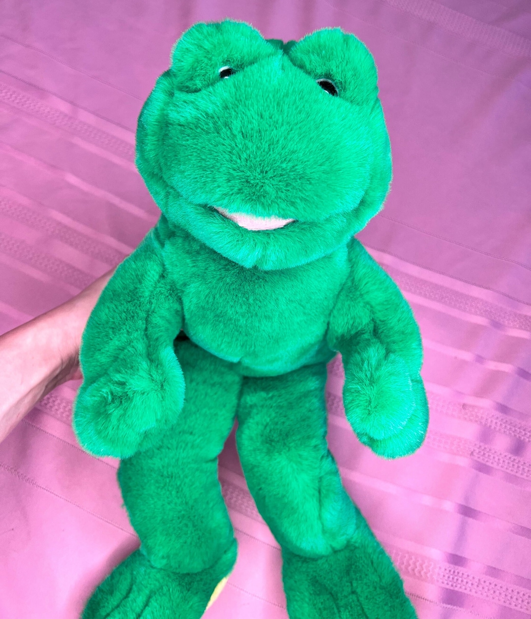 Build a Bear Frog 1997 Frogger Plushie High Quality Clean Great Cond ...