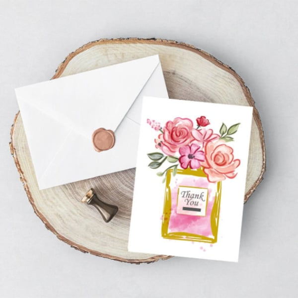 Perfume Thank You Cards - Etsy