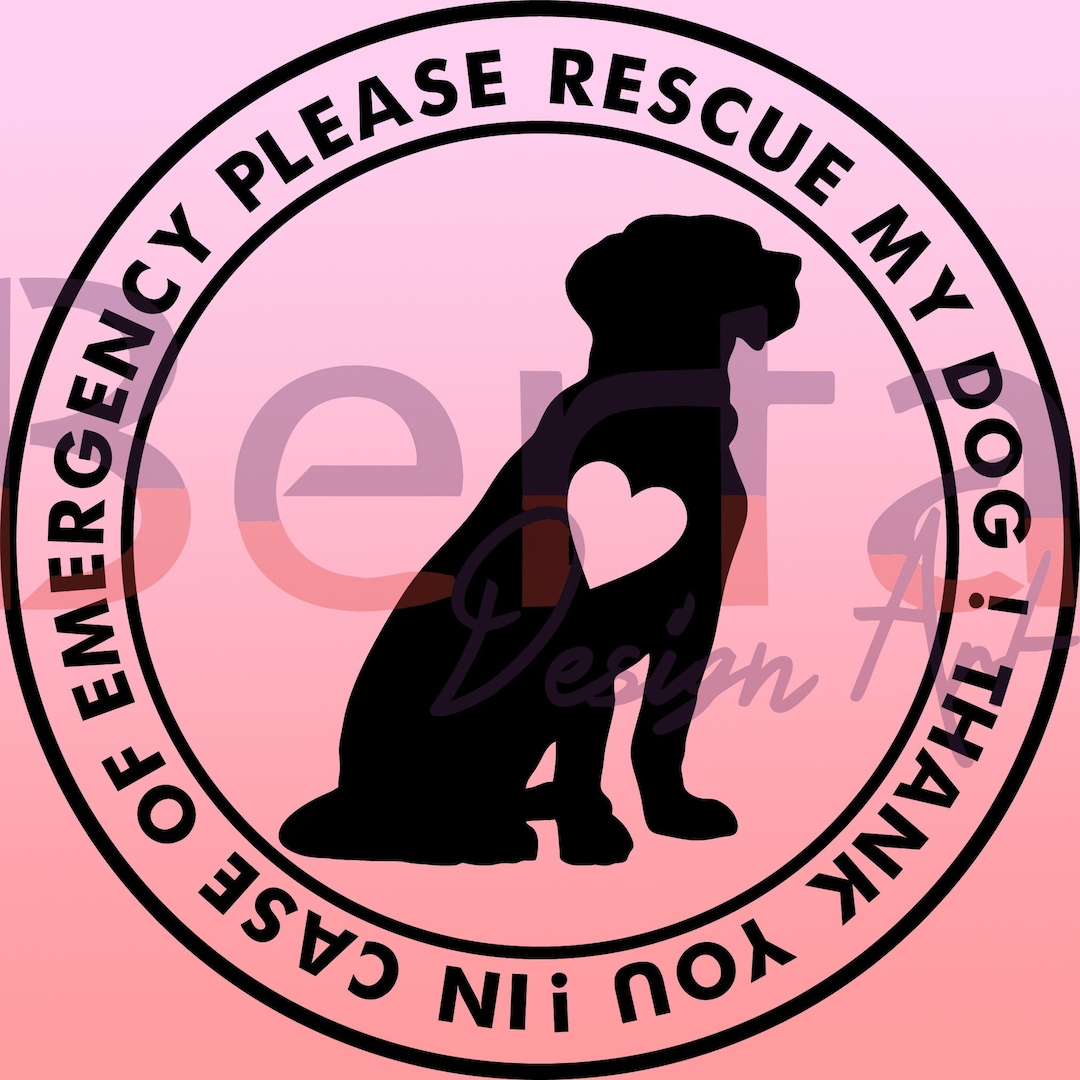 Emergency Pet Rescue Stickers for Your Pet - Etsy