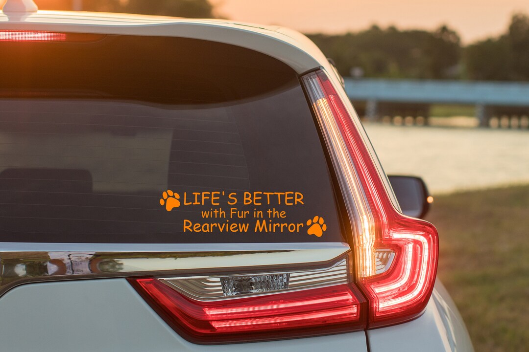Life's Better With Fun Dog Car Window Sticker - Etsy