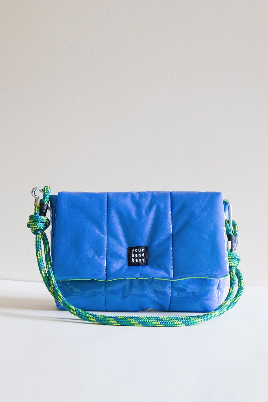 PUFFER Essential Bag in Blue Adjustable Strap Tote Bag Shoulder Bag - Etsy