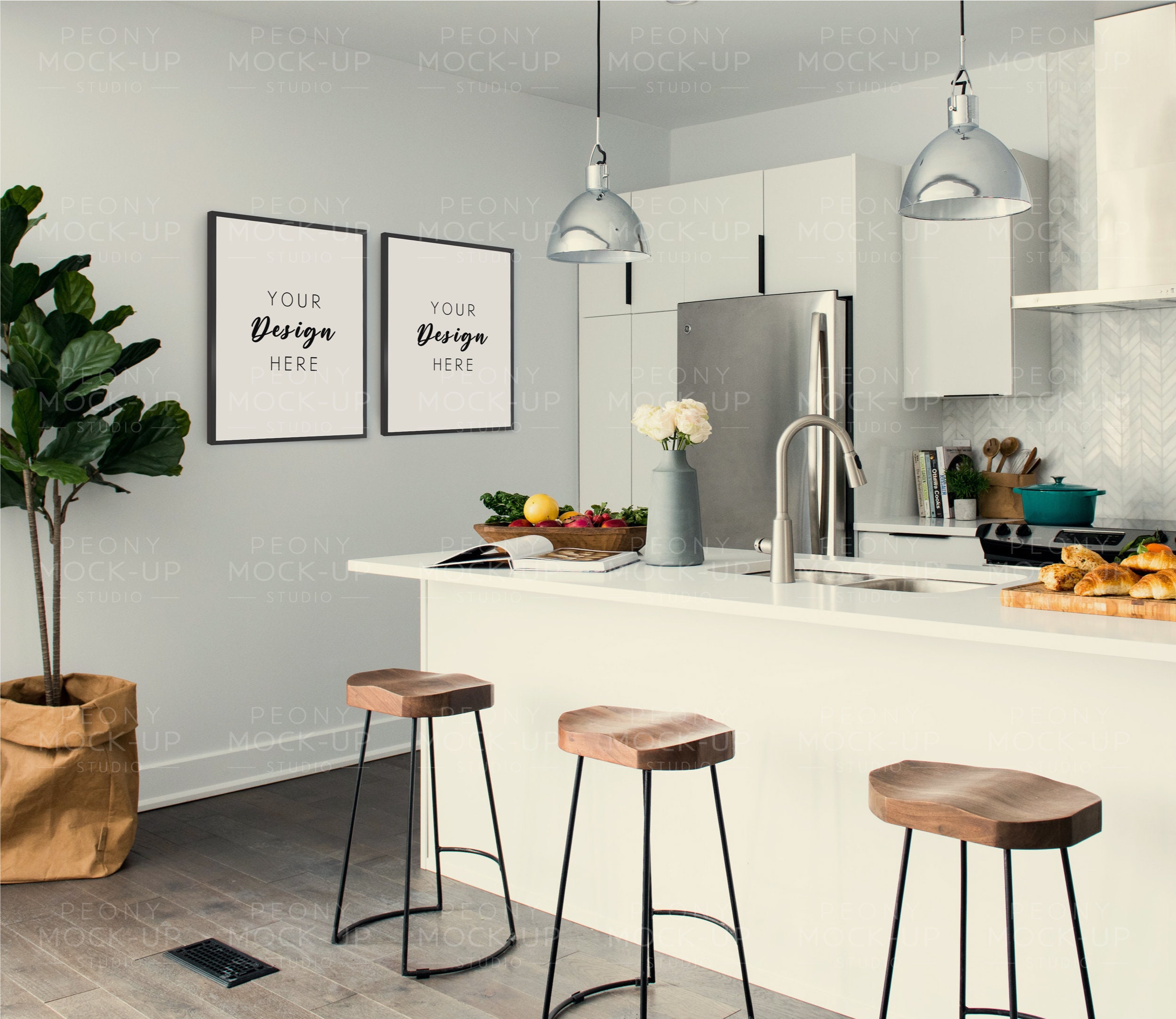 Kitchen Mock up Frame 2 Set of Mock up Kitchen Frame Kitchen - Etsy