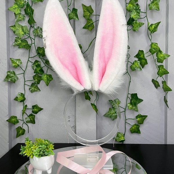White Bunny Ears - Etsy