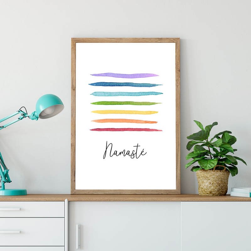 Namaste Poster - Etsy