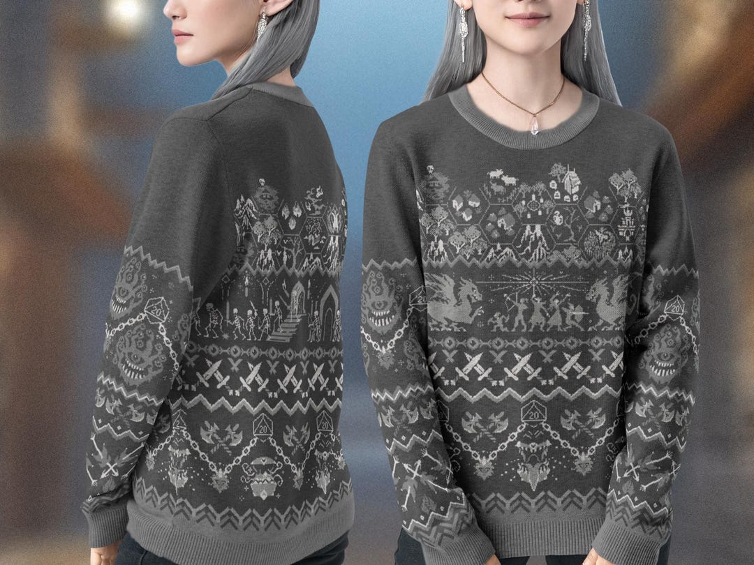 RPG Dungeon Ugly Sweater - Etsy