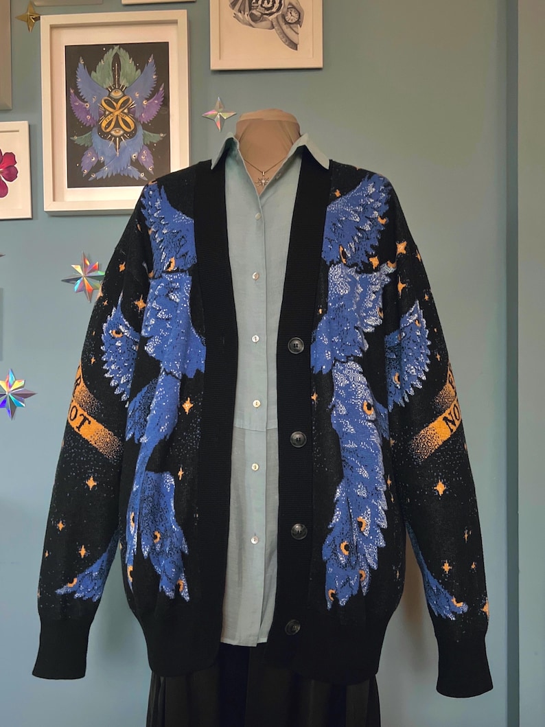 Biblically Accurate Angel Cardigan – READY TO SHIP - Unisex Cozy Knit ...