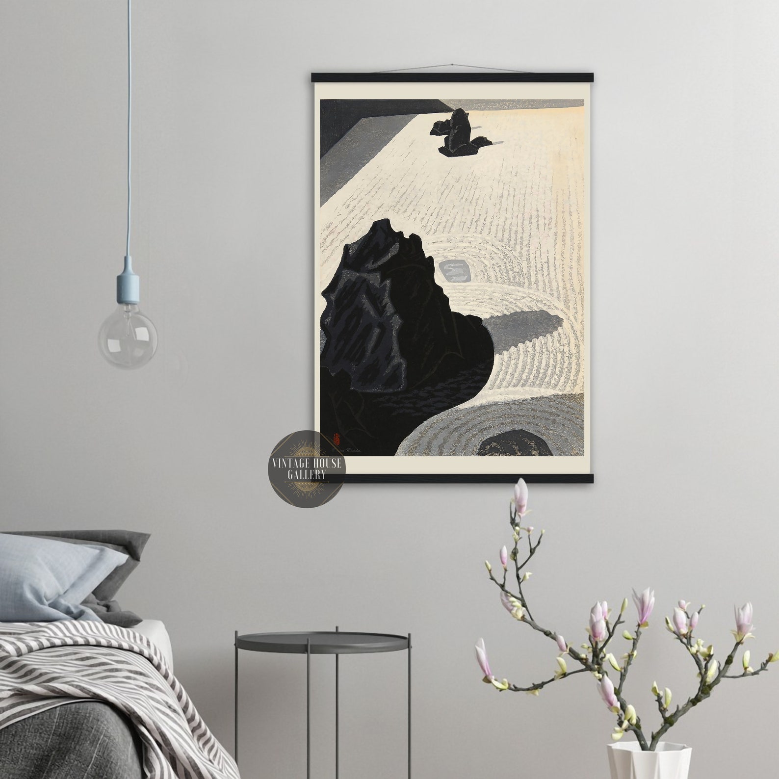 The Zen Stone Garden of Ryuan Temple by Maeda Masao Ukiyo-e - Etsy