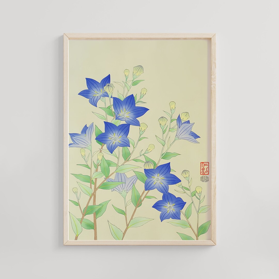 Chinese Bell Flower - Ito Nisaburo Art Print, 1950s Ukiyo-e, Japanese ...