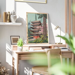 Spring in Daigoji Temple - Asano Takeji Print, 1950s Ukiyo-e Art ...