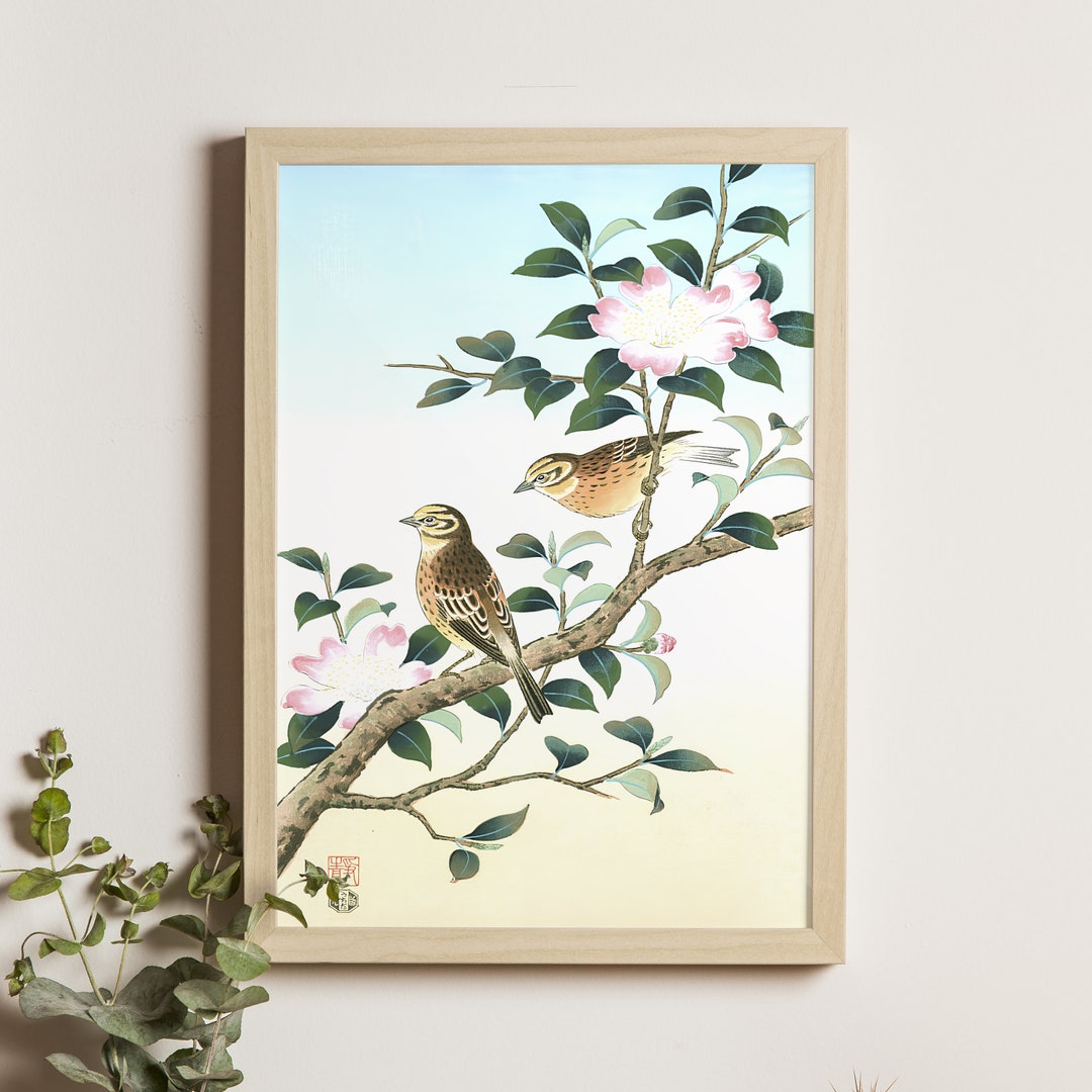 Yellow Finch - Shizuo Ashikaga Print, Japanese Art Print, Ukiyo-e ...