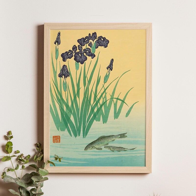 Fish Woodblock Print - Etsy