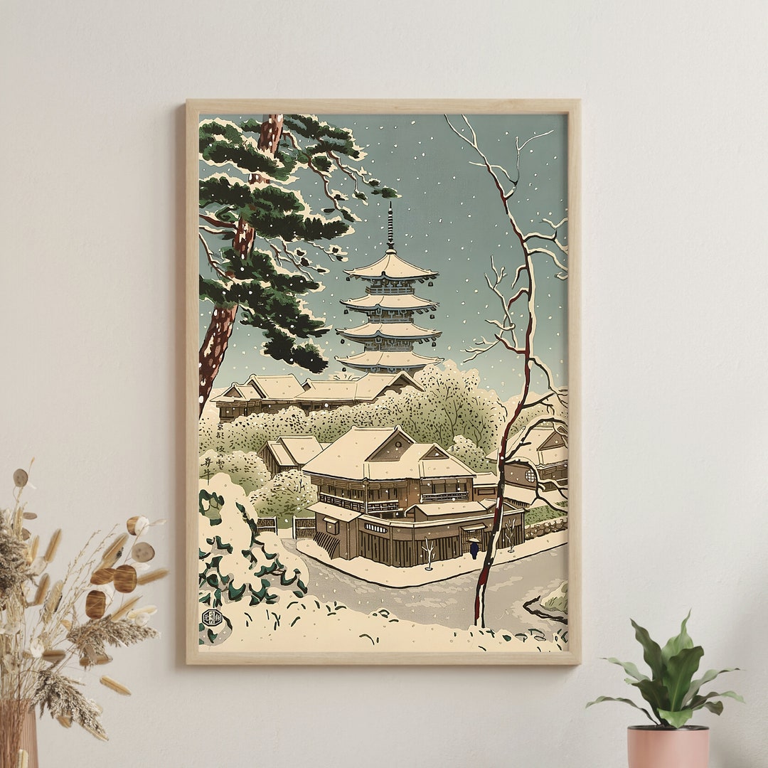 Pagoda at Yasaka - Asada Benji Print, Japanese Art, Ukiyo-e Poster ...
