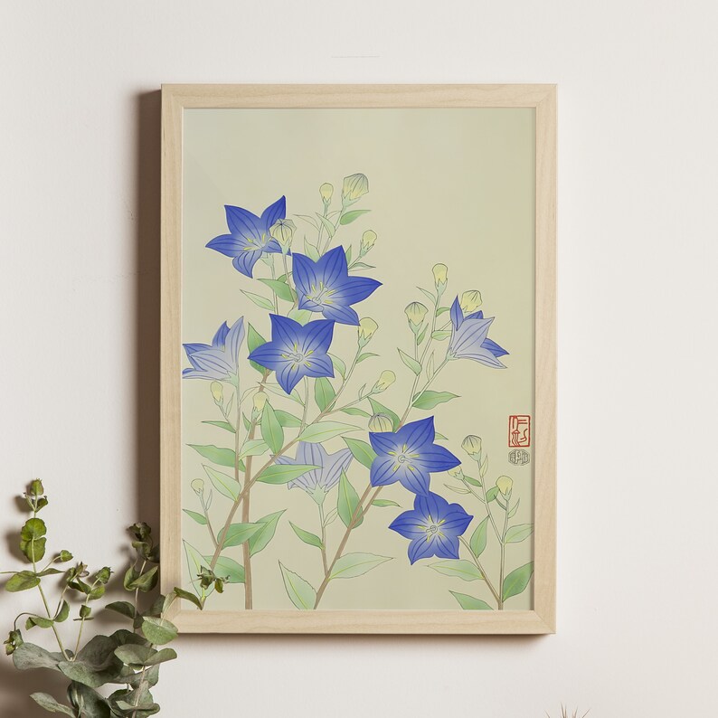 Chinese Bell Flower - Ito Nisaburo Art Print, 1950s Ukiyo-e, Japanese ...