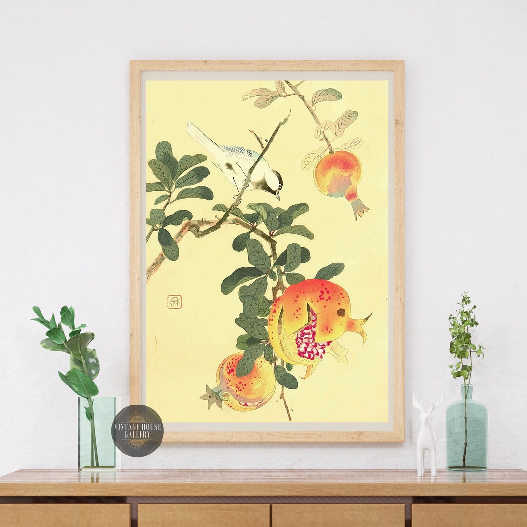 Pomegranate by Fukuda Suiko Ukiyo-e Poster Vintage Japanese Art ...