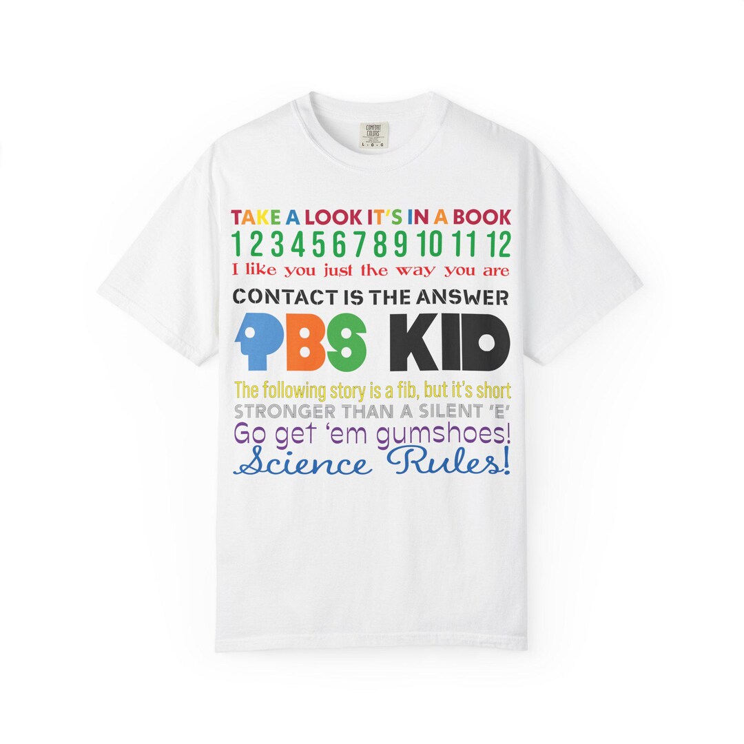 PBS Kid Shirt Sesame Street Mr Rogers Neighborhood Reading Rainbow and ...