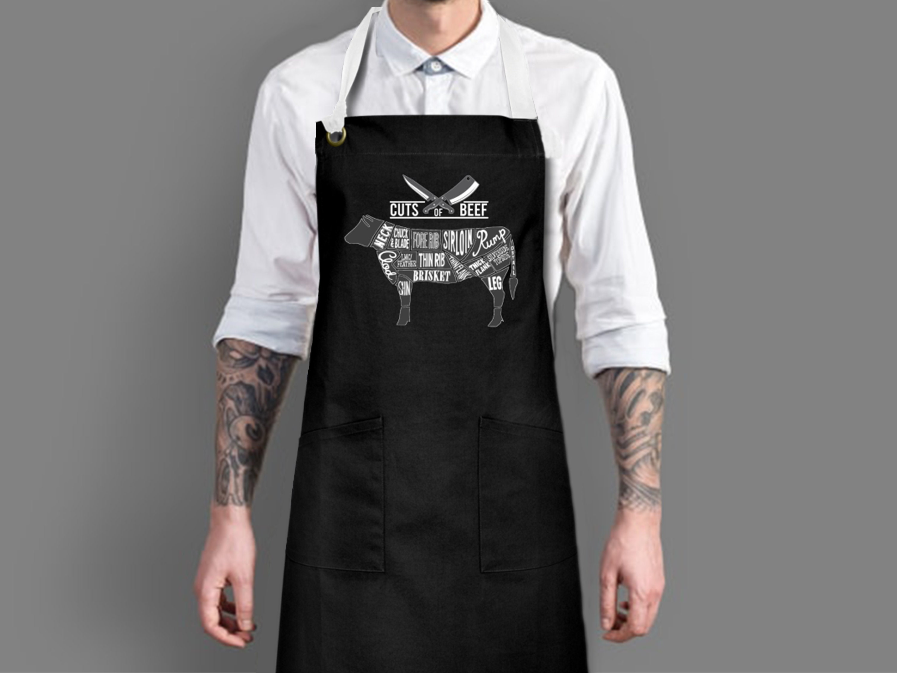 Apron | Custom | Cuts of Beef - Etsy