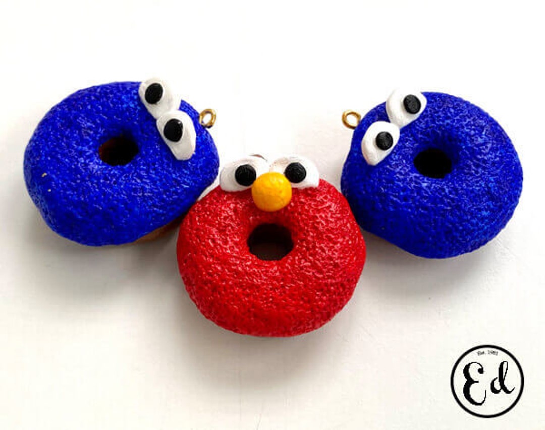 Donuts Barrio Sésamo / Monstruo de las galletas / Elmo / Conde Draco ...