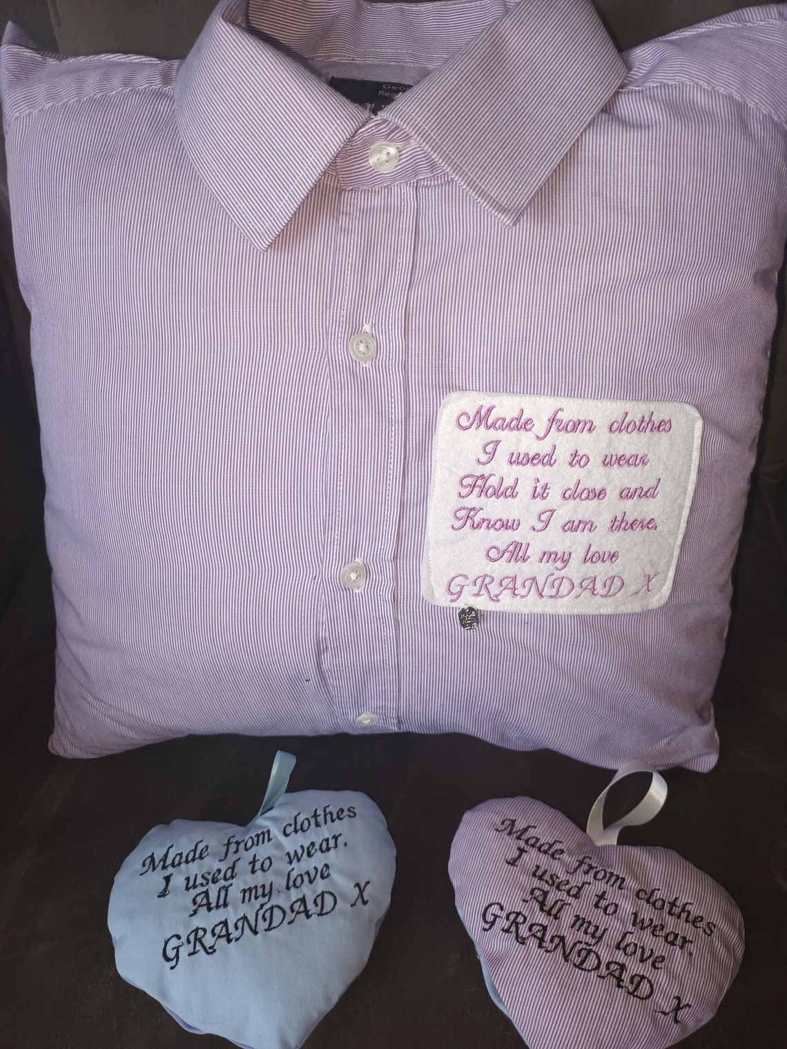 Memory Cushions Made From Your Loved One's Clothing to Cherish Forever ...