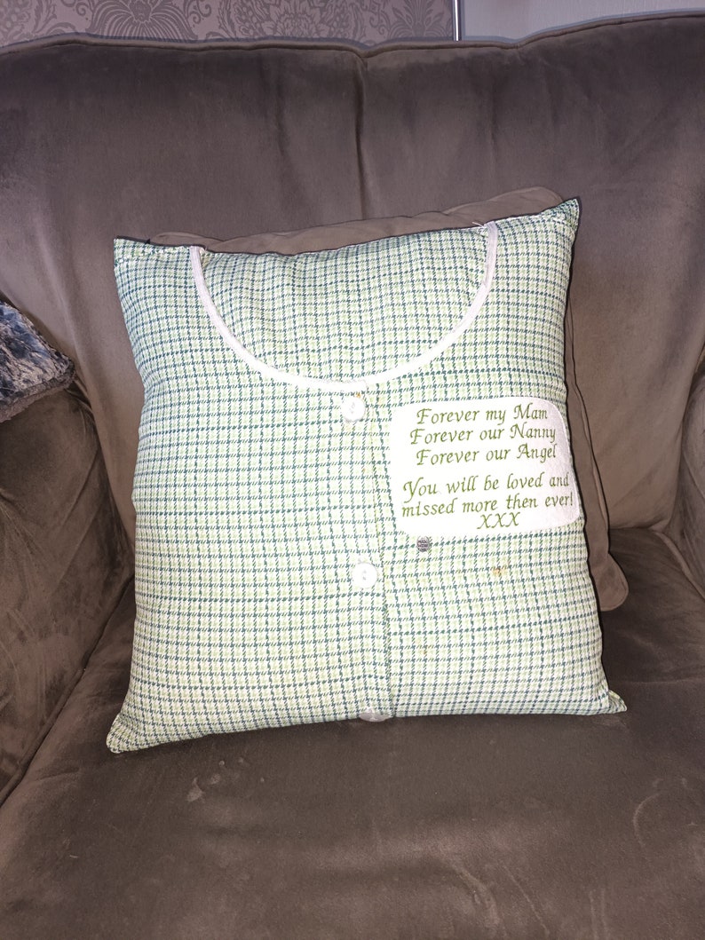 Memory Cushions Made From Your Loved One's Clothing to Cherish Forever ...