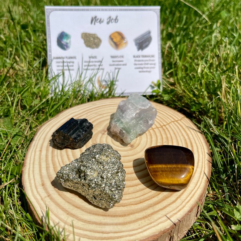 New Job Crystal Set Healing Crystals for Work Crystals for - Etsy