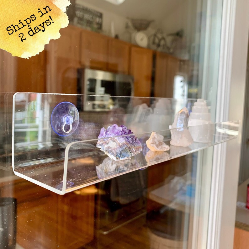 Floating Window Shelf for Crystal Charging in Moon & Sunlight | Etsy