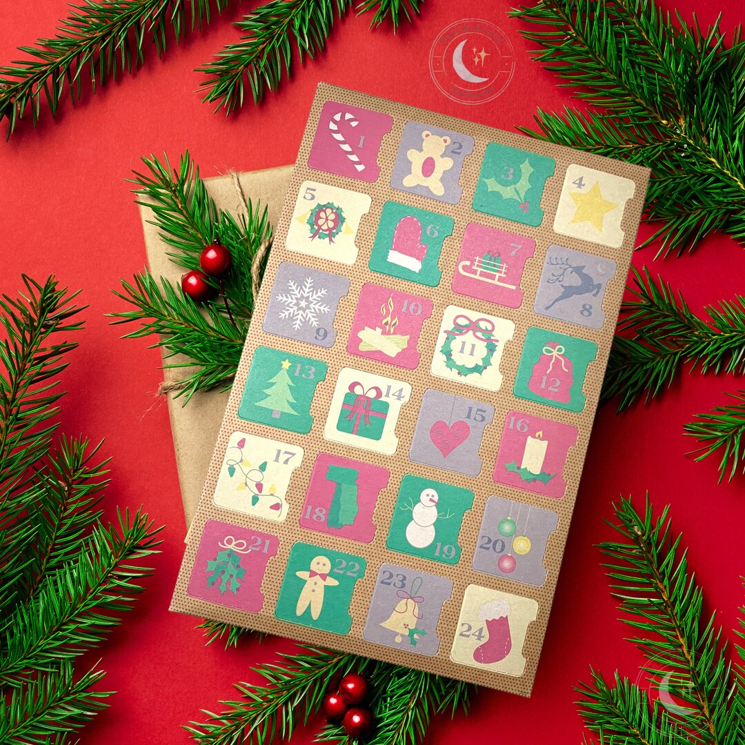 24 Day Crystal Advent Calendar 24 Crystals of Christmas, Unique ...