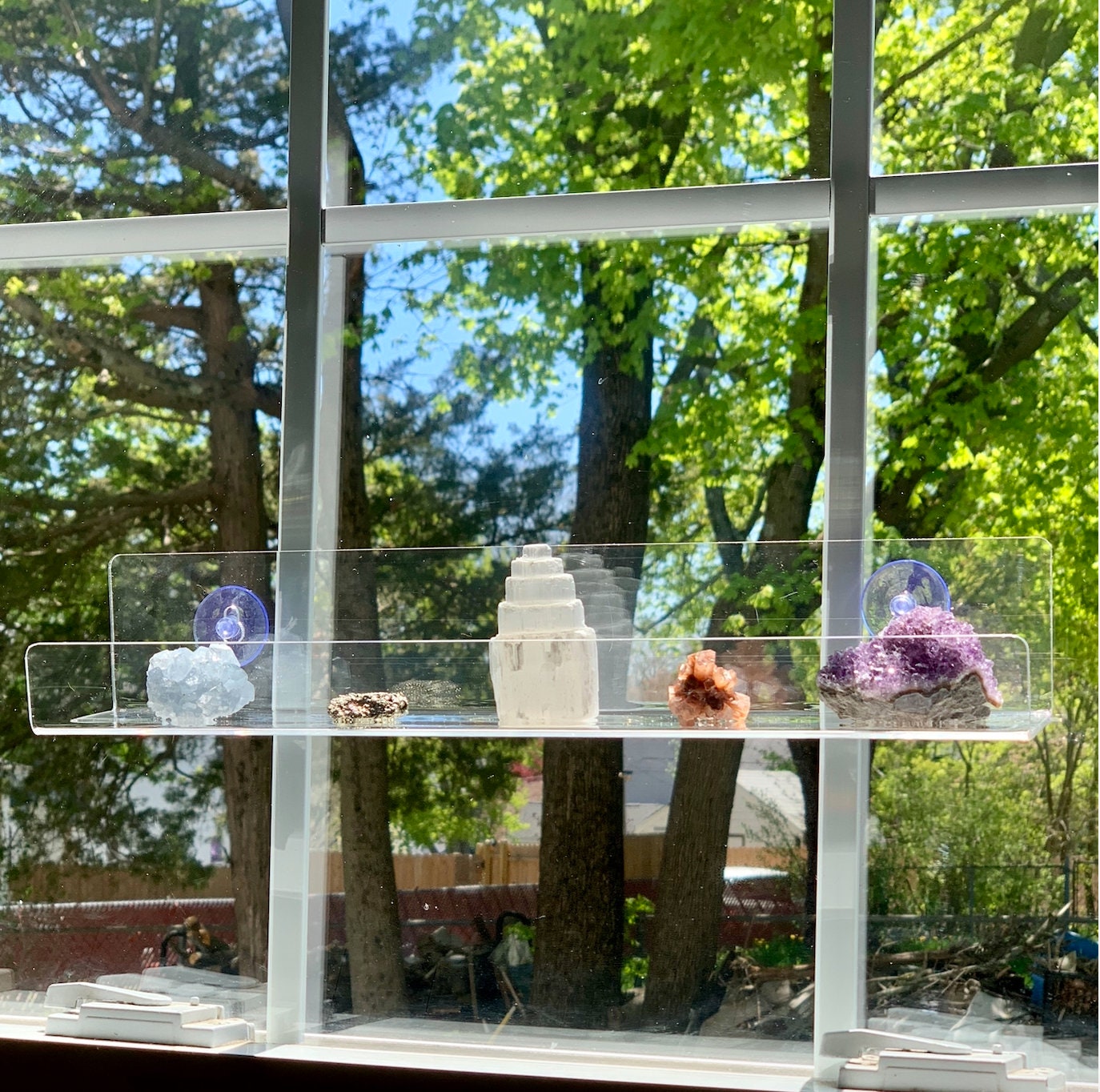 Floating Window Shelf for Crystal Charging in Moon & Sunlight | Etsy