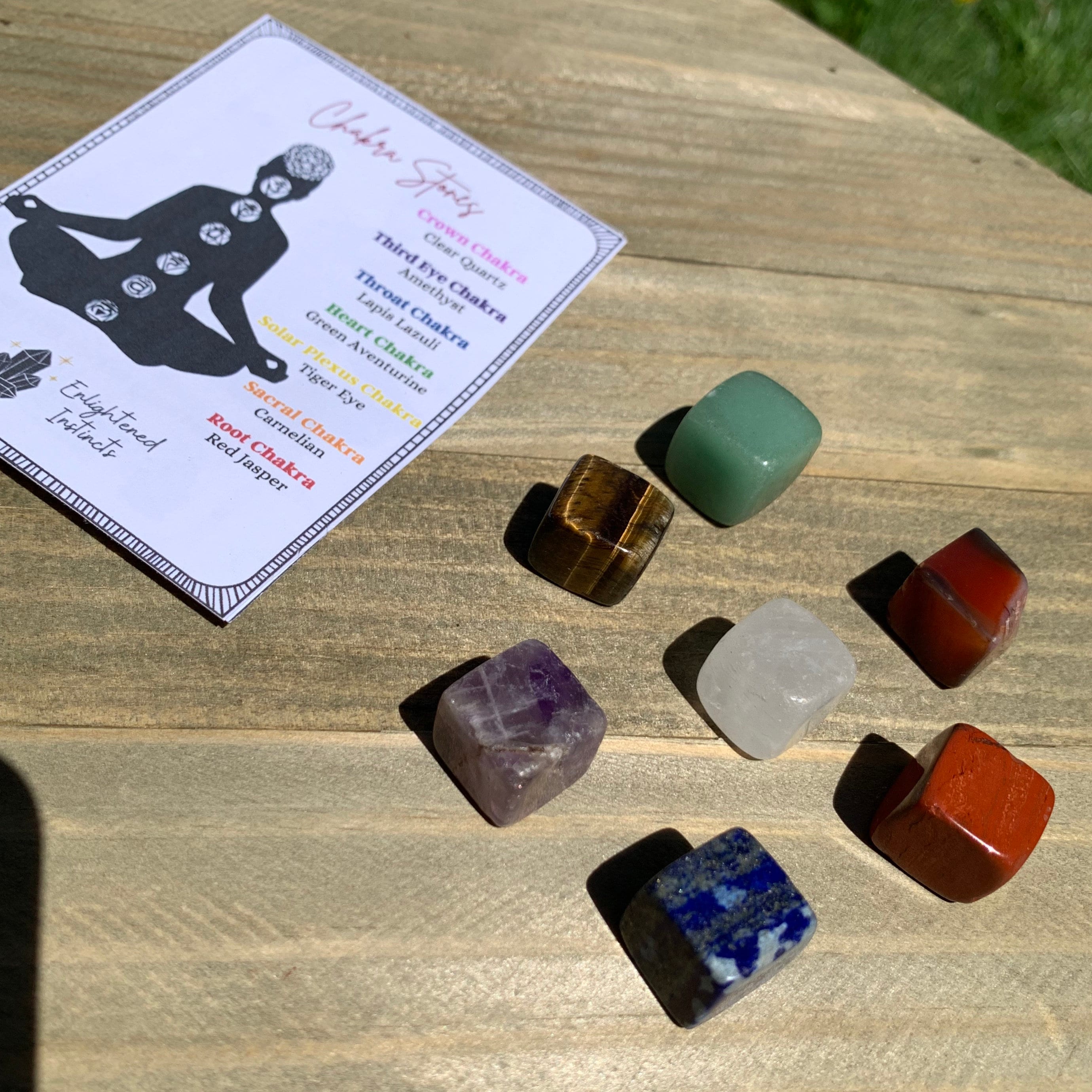 Chakra Crystal Set 7 Stone Chakra Set for beginners Tumbled | Etsy