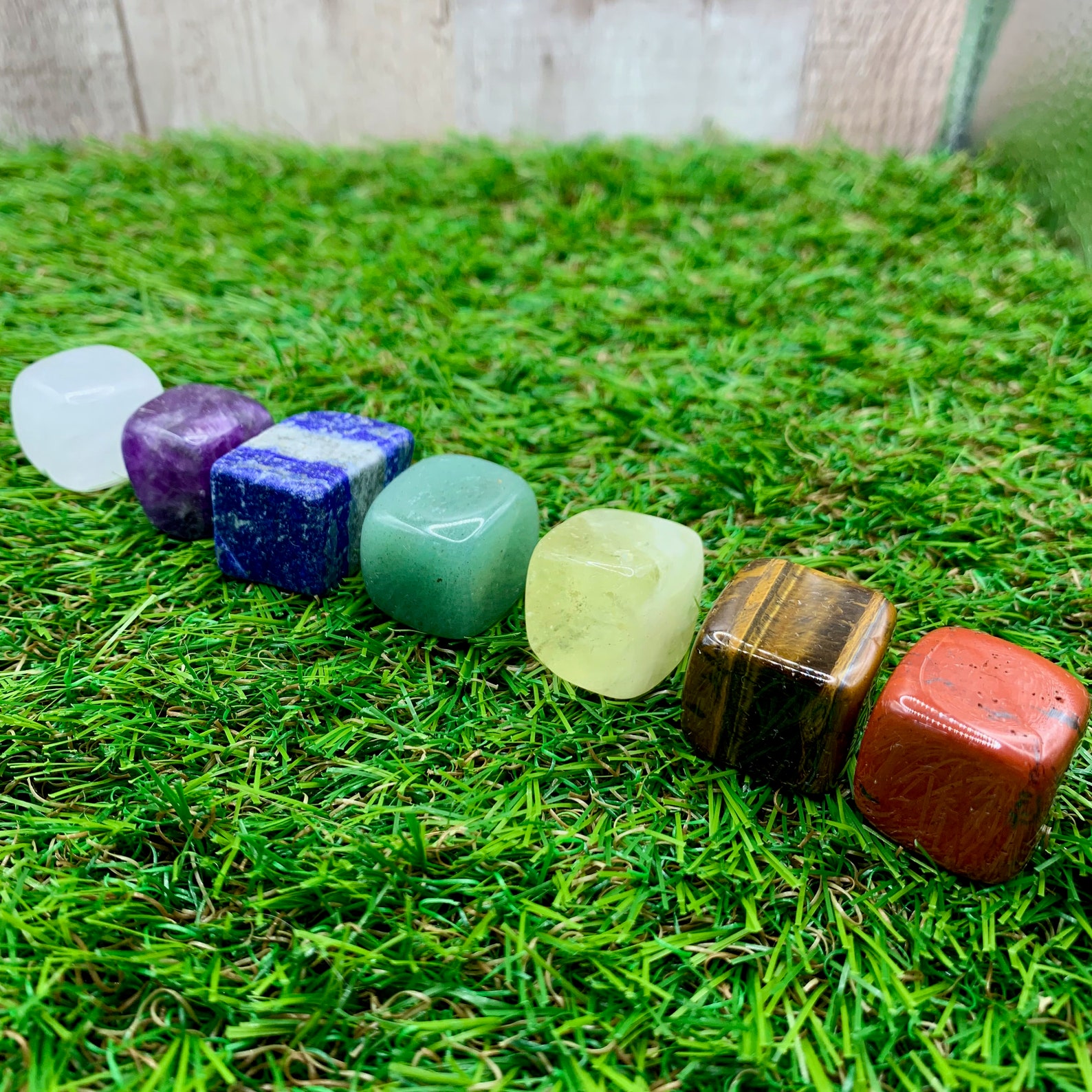 Chakra Crystal Set 7 Stone Chakra Set for Beginners Tumbled - Etsy