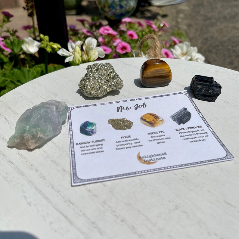 New Job Crystal Set Healing Crystals for Work Crystals for - Etsy
