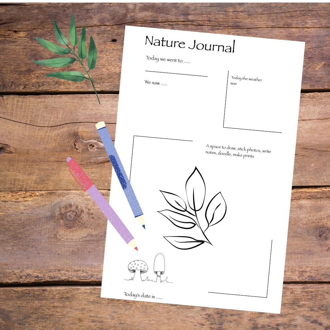 Printable Nature Journal Pdf for Children and Family’s. Print as Many ...