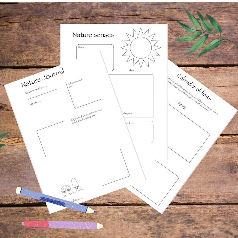 Printable Nature Journal Pdf for Children and Family’s. Print as Many ...