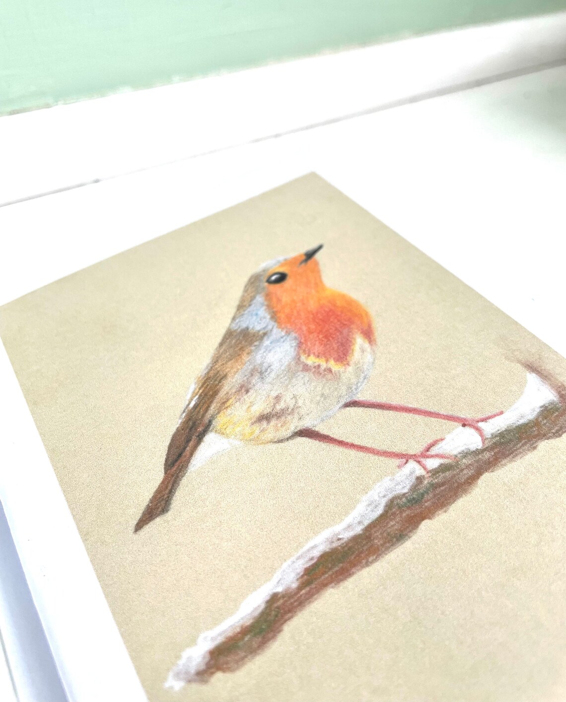 Robin Greetings Card, Blank Inside, Donation to British Wildlife Trust ...