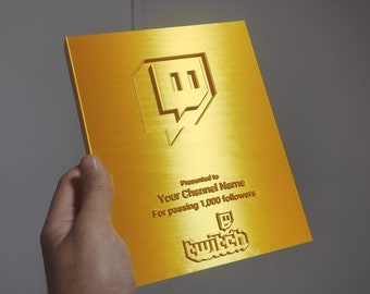 Personalized Custom Twitch Style Name Plate, Streamer Gift, Desk Sign ...