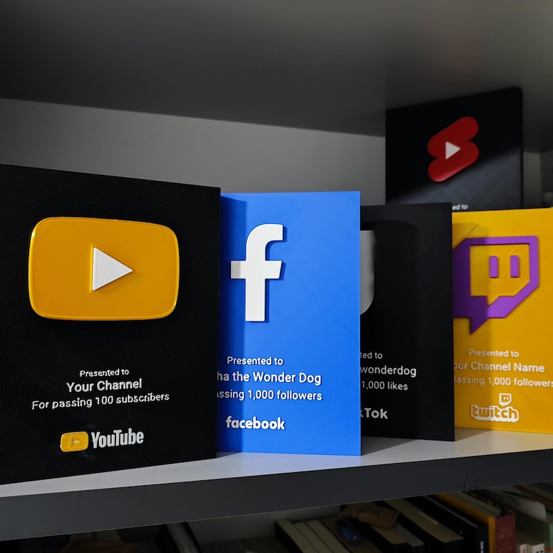 Youtube Subscriber Plaque - Etsy
