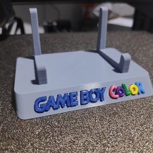 Gameboy Color Display Stand | Custom 3D Printed Holder for Retro Gaming ...