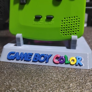 Gameboy Color Display Stand | Custom 3D Printed Holder for Retro Gaming ...
