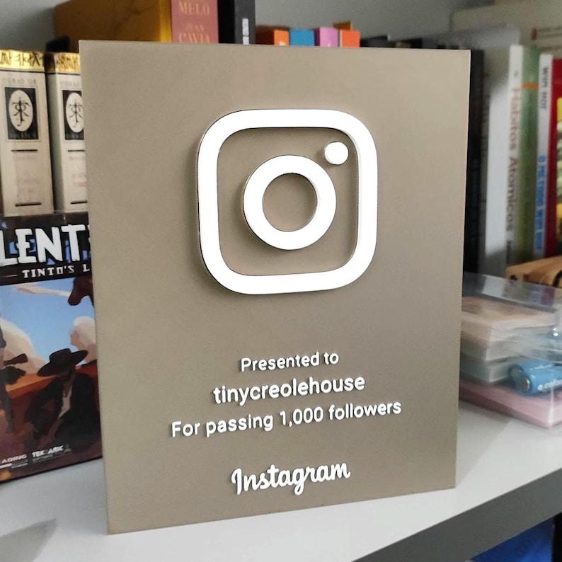 Custom Social Media Award Plaque | Personalized Gamer Gift for Youtuber ...