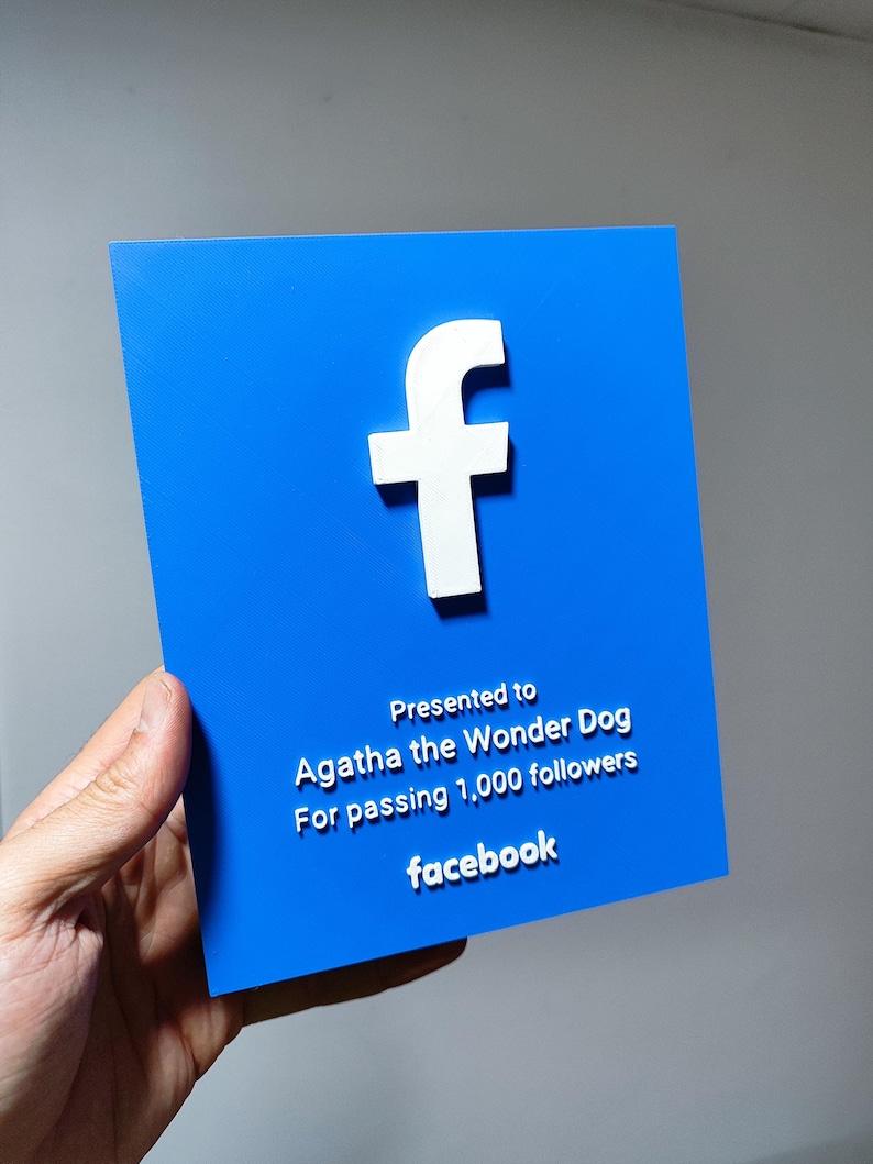 Custom Social Media Award Plaque | Personalized Gamer Gift for Youtuber ...