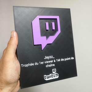 FULL Custom Twitch Award Plaque Personalized - Etsy