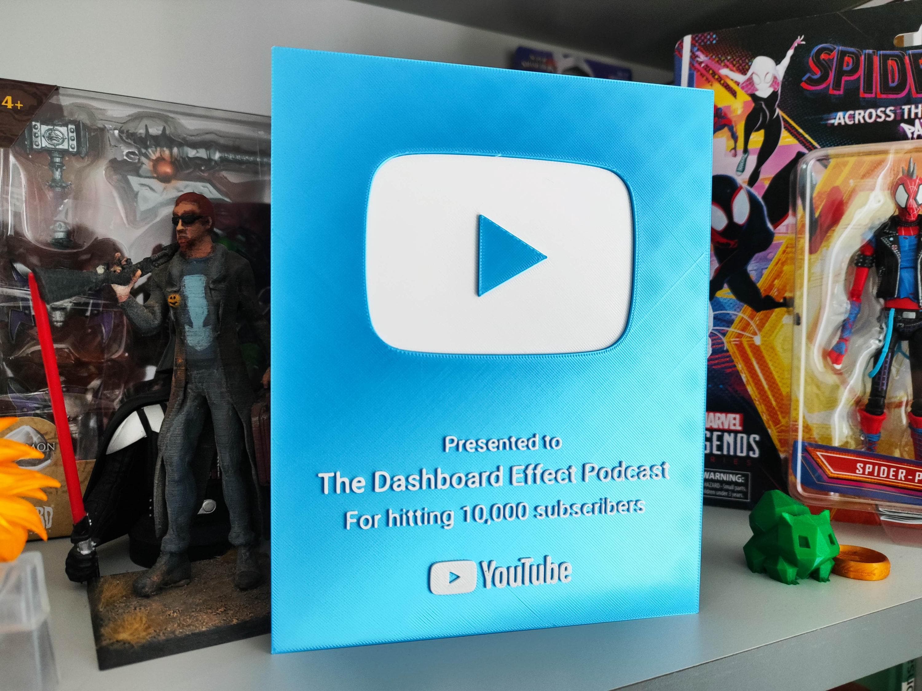 Personalized Youtube Plaque - Custom Creator Gift - 3D Printed Award - Etsy
