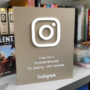 Custom Social Media Award Plaque – Personalized Gamer Gift for Youtuber ...