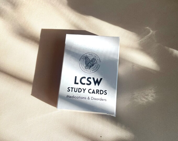 LCSW Flashcards: Medications & DSM-5 Disorders (pass Your Mental Health ...