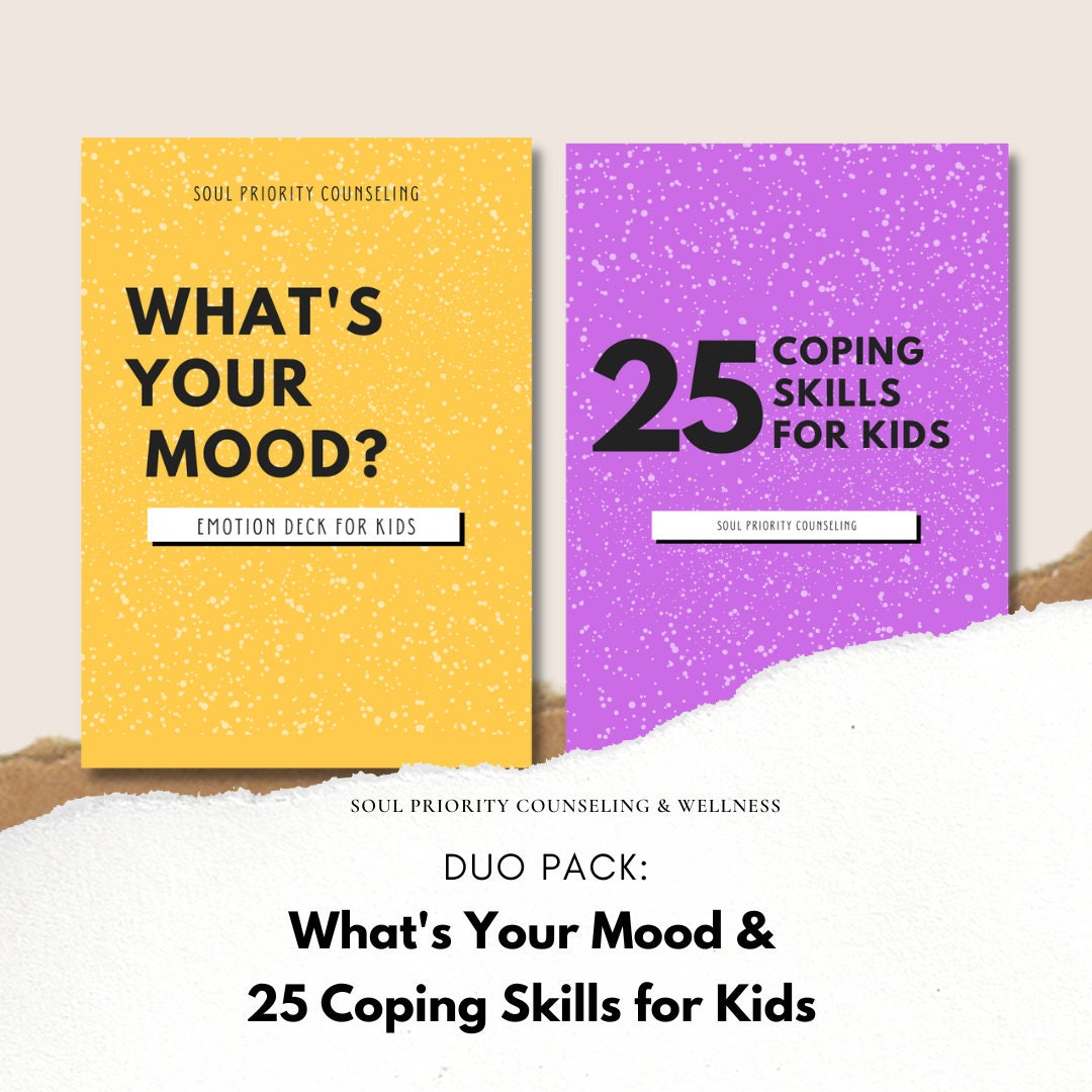 What's Your Mood & 25 Coping Skills for Kids (duo Pack) - Etsy