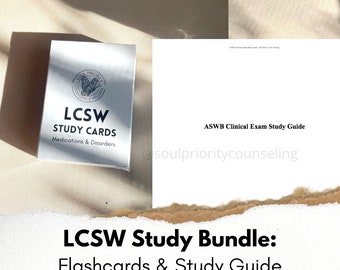 LCSW Flash Cards medications & Disorders Study for Your ASWB Exam - Etsy