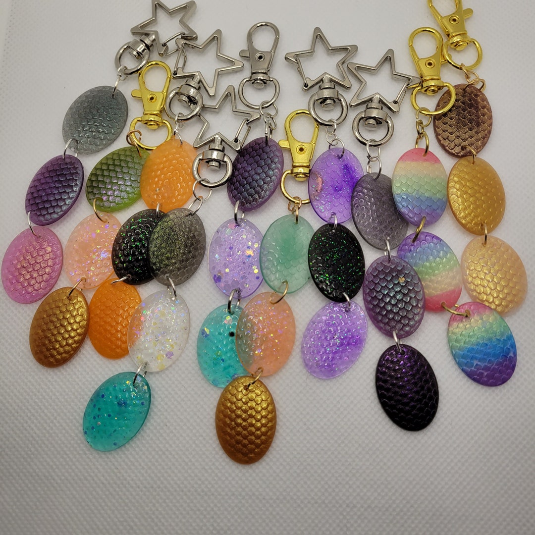 Dragon Scale Keychains - Etsy