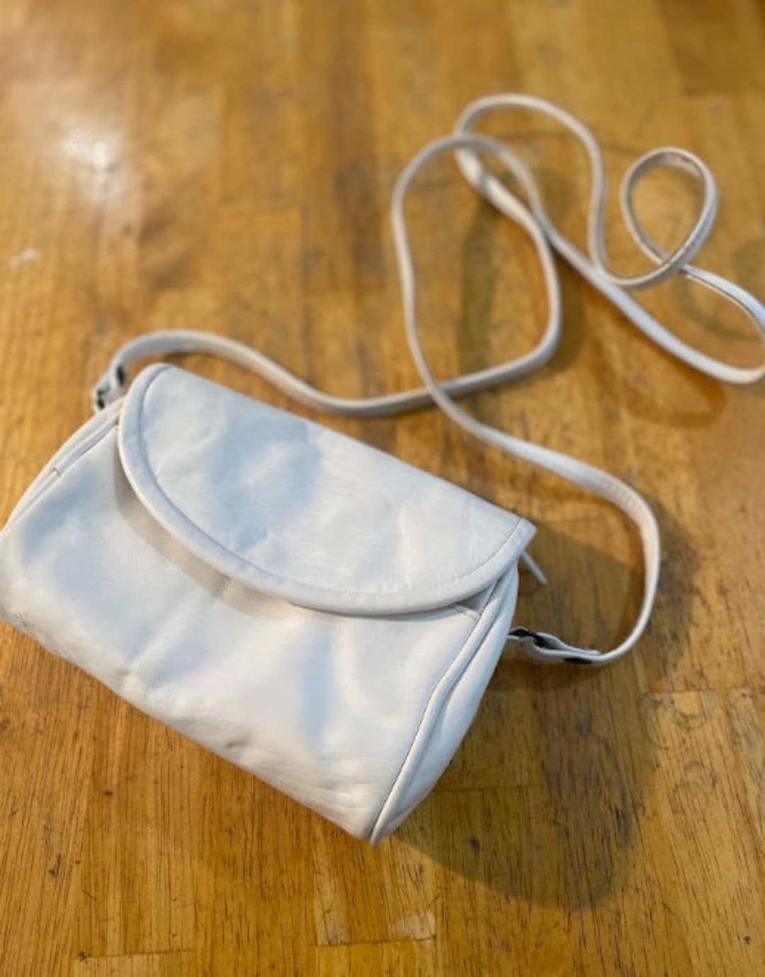 Vintage 1990's Small White Crossbody Bag - Etsy