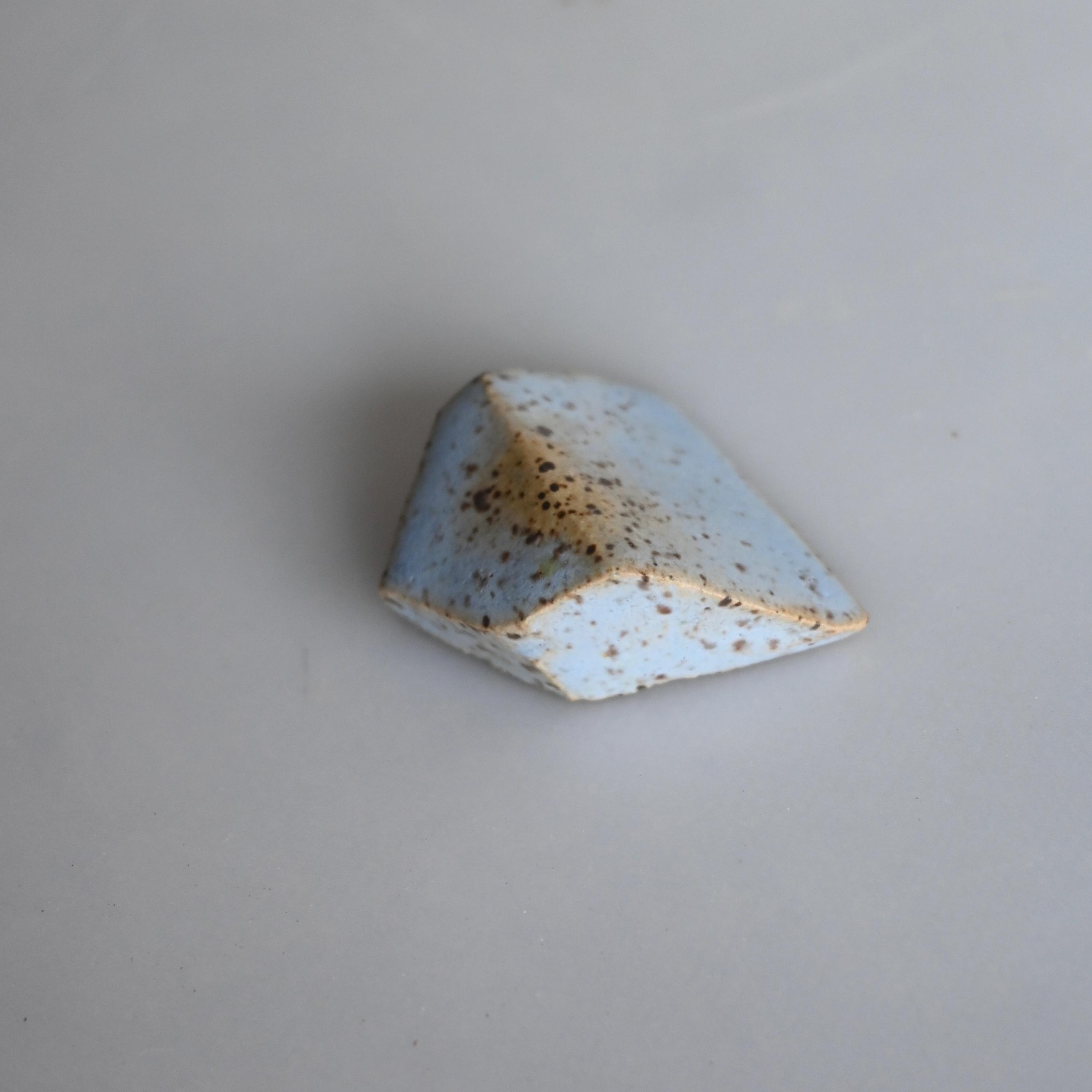 Ceramic Crystal Decor Tchotchke- Chopstick Rest- Geometric Glazed ...