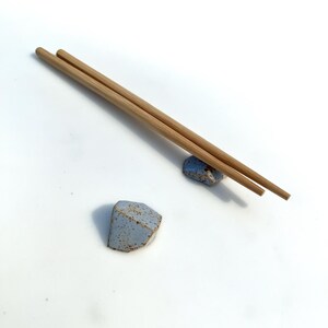 Ceramic Crystal Decor Tchotchke- Chopstick Rest- Geometric Glazed ...